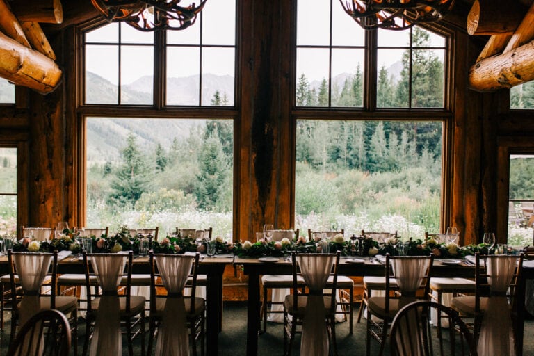 Stunning summer wedding at Pine Creek Cookhouse in Aspen